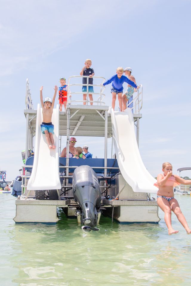 LDV - Double Decker Pontoon Boat - Double Slide - Destin Calhoun Marina